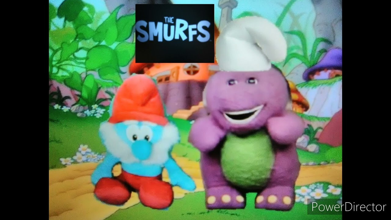 Barney Doll Wink HomeMade (Smurf version) - YouTube