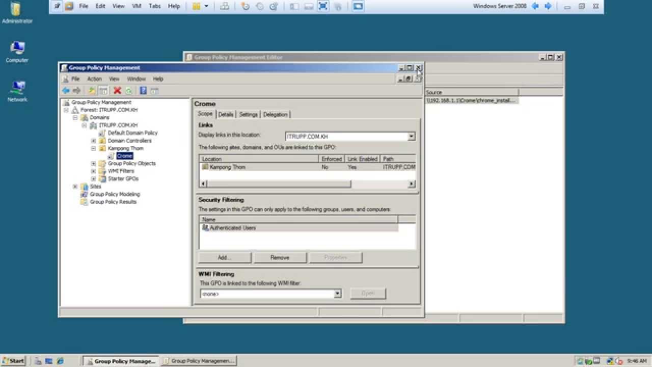 How to deployment software in window server 2008 - YouTube