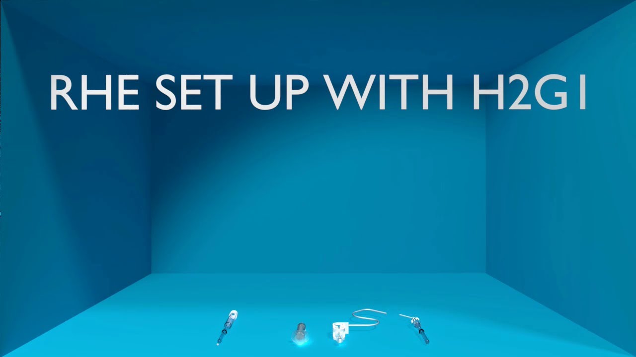 Reversible Hydrogen electrode (RHE) set up with H2G1 Portable hydrogen ...