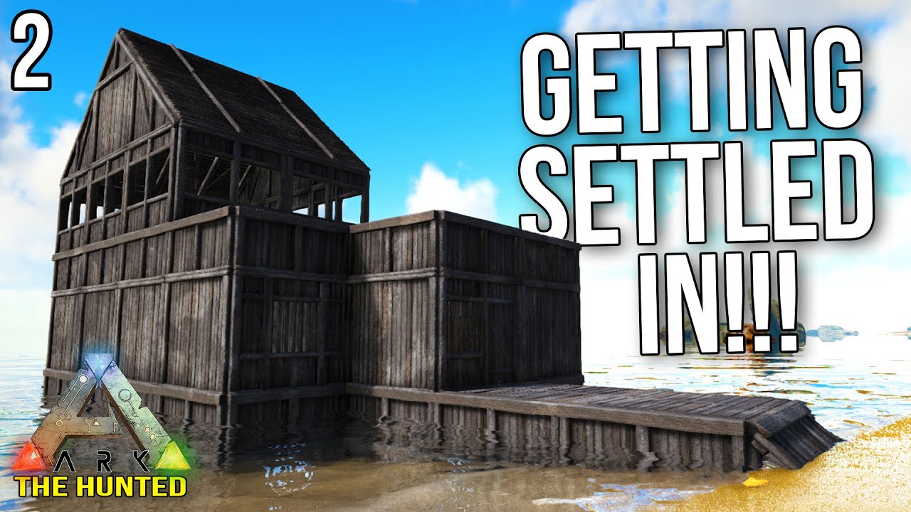 THE HUNTED - OUR BASIC BASE - Modded ARK: Survival Evolved - EP2 - YouTube