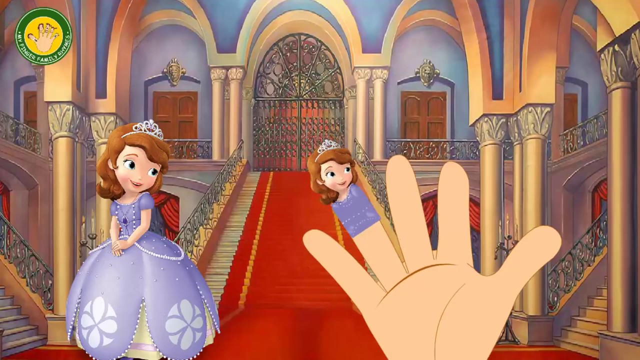 SOFIA THE FIRST Finger Family Nursery Song MY FINGER FAMILY RHYMES ...