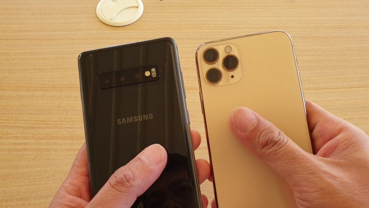 iPhone 11 Pro Vs Galaxy S10+ Physical Size Comparison - YouTube
