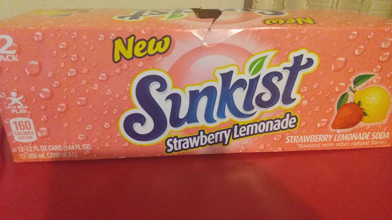NEW SUNKIST STRAWBERRY LEMONADE! (SO GOOD) - YouTube