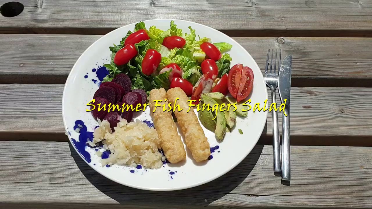 Summer Fish Fingers Salad - YouTube