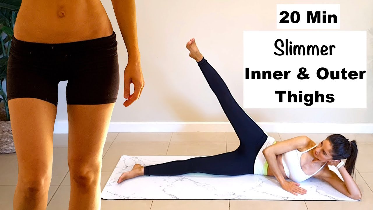 20 Min Slimmer Inner And Outer Thighs Workout | No Equipment - YouTube
