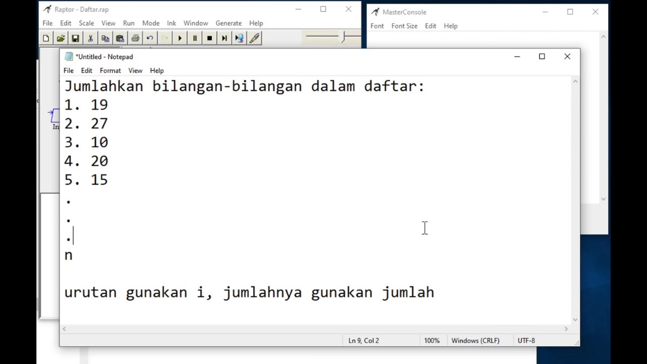 Perulangan dalam Raptor - YouTube