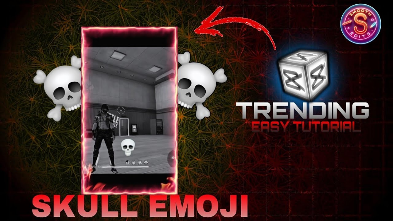 Grow your channel with skull emoji trend 🍷🗿 Capcut video edit tutorial ...