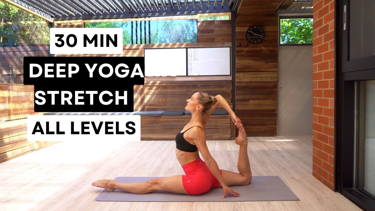 30 MIN DEEP YOGA STRETCH | All Levels (Advanced Options) | SOPHIE LAVERS - YouTube