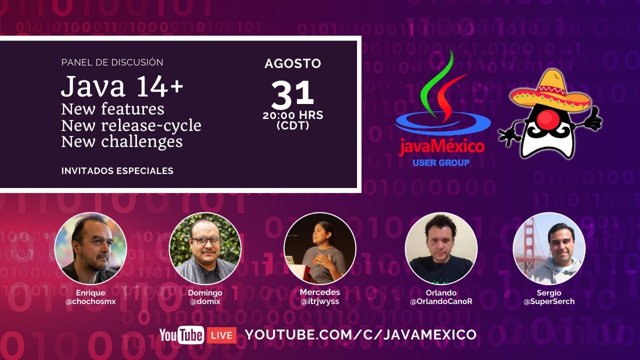 Panel javaMéxico 01 - Nuevas versiones de Java, nuevas características ...