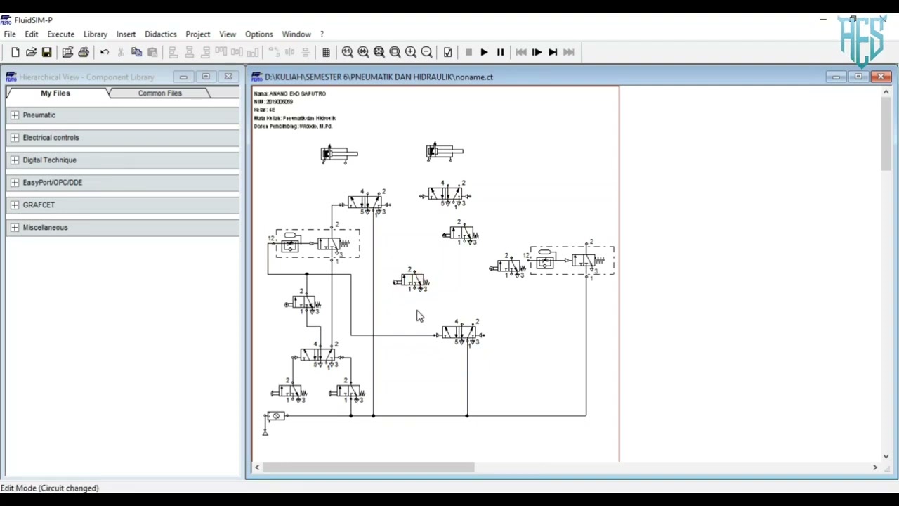 Pneumatik dan Hidroulik Menggunakan Festo FluidSIM (6) Dengan Double ...