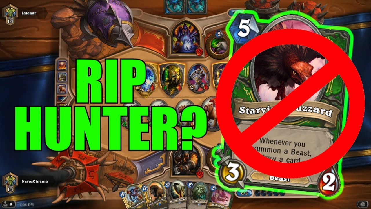 Hearthstone: RIP Hunter? Ranked Matches w/Hunter After Nerf! - YouTube
