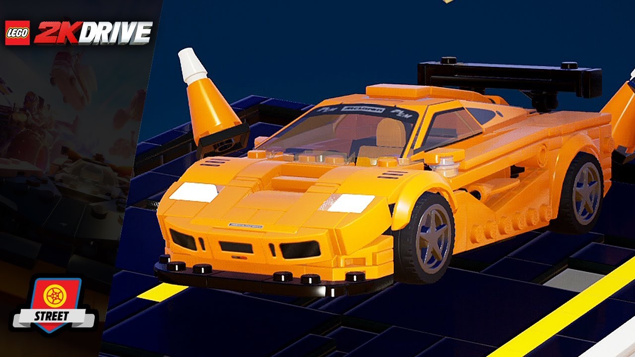 Lego 2K Drive - McLaren F1 LM - Drive-Thru Derby - YouTube
