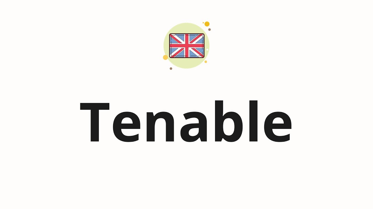 How to pronounce Tenable - YouTube
