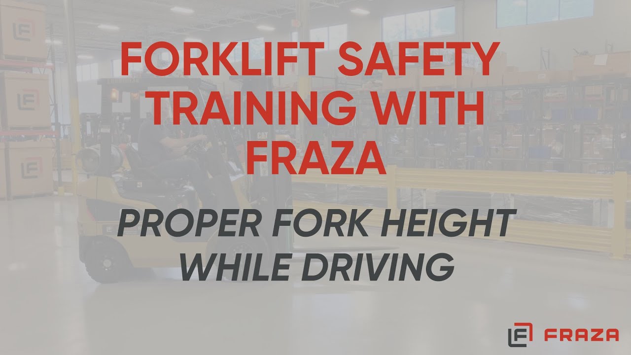 Forklift Operator Safety - Proper Fork Height while Driving - YouTube