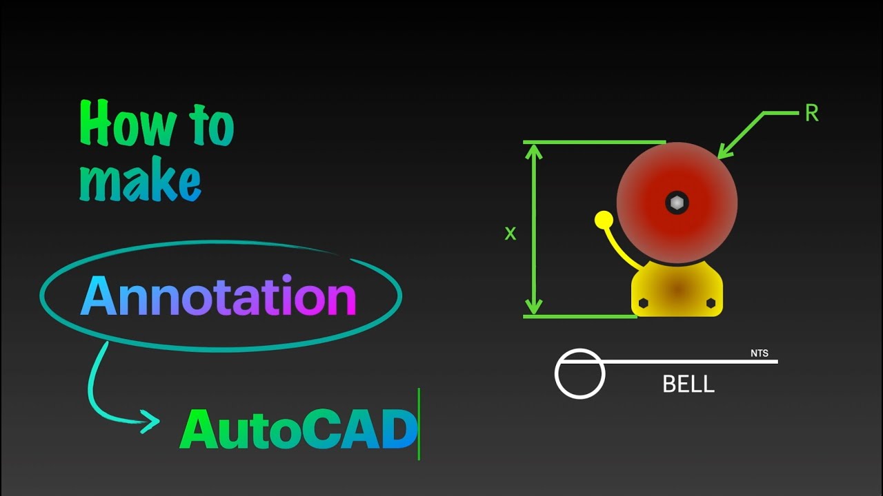 How To Make Notes and Annotations in AutoCAD - YouTube