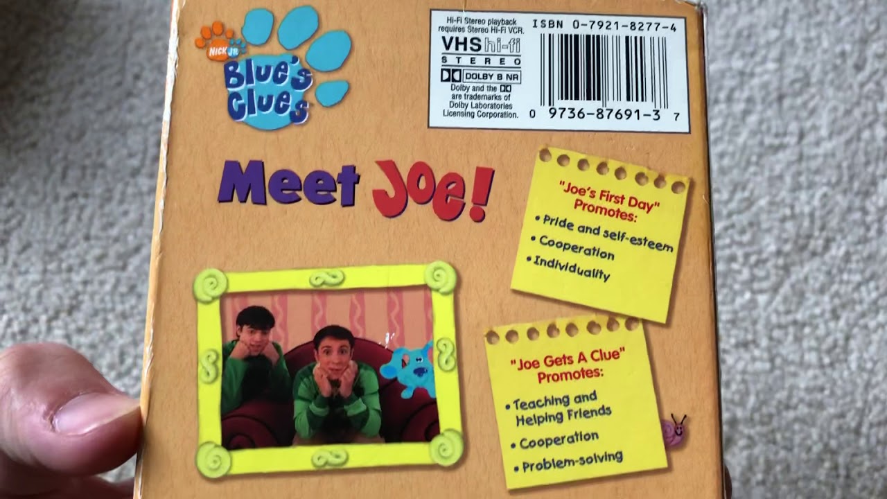 Blue’s Clues: Meet Joe! 2002 VHS - YouTube
