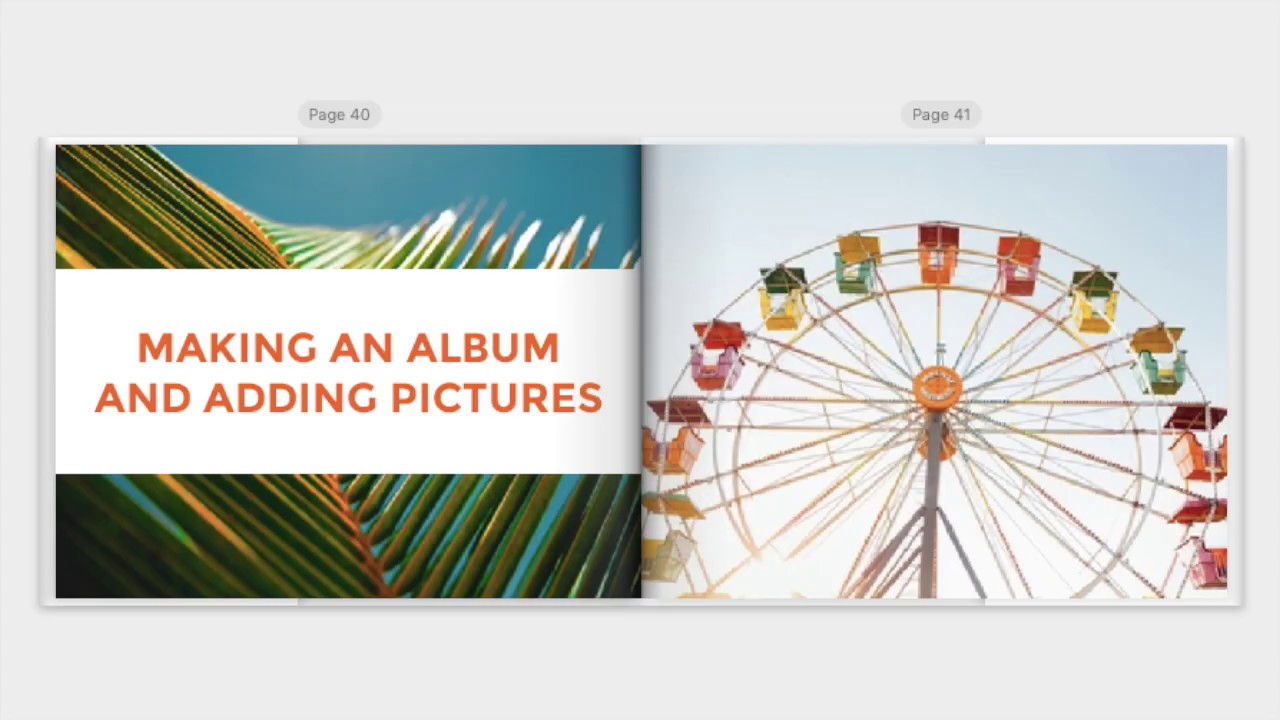 Making an Album and Adding Pictures in Mimeo Photos - YouTube