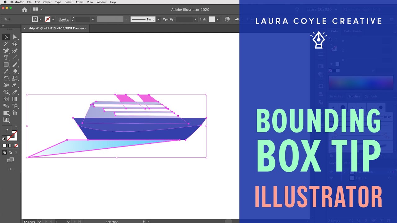Illustrator Bounding Box Quick Tip By Laura Coyle YouTube Illustrator Bounding Box Quick Tip By Laura Coyle YouTube