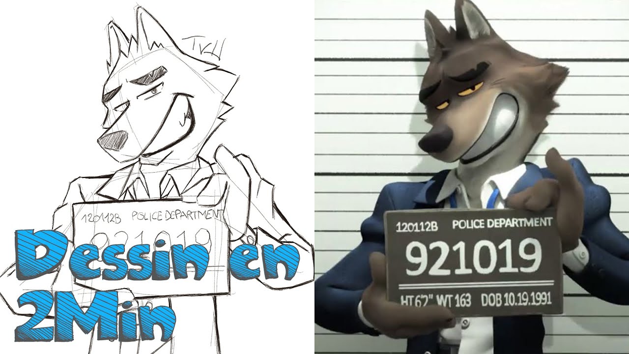 Dessin en 2 min: Monsieur Loup - Les Bad Guys - YouTube