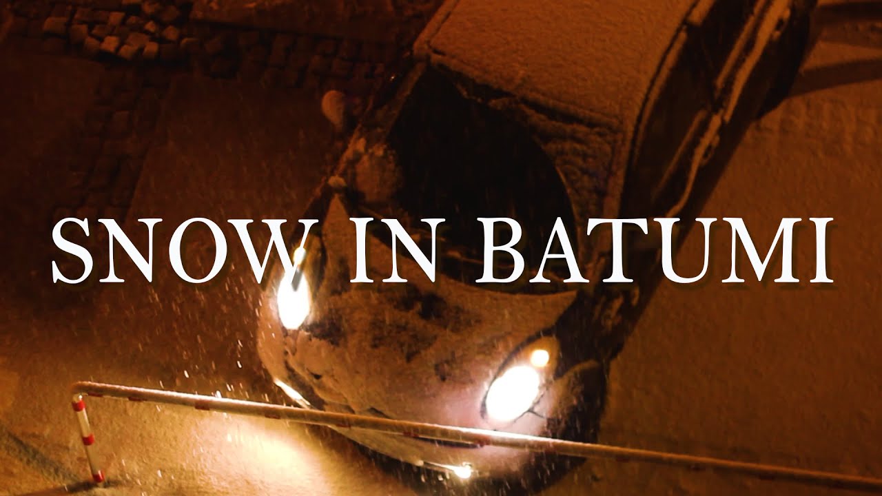 Snow in Batumi | Snowfall Georgia | Winter in Batumi - YouTube