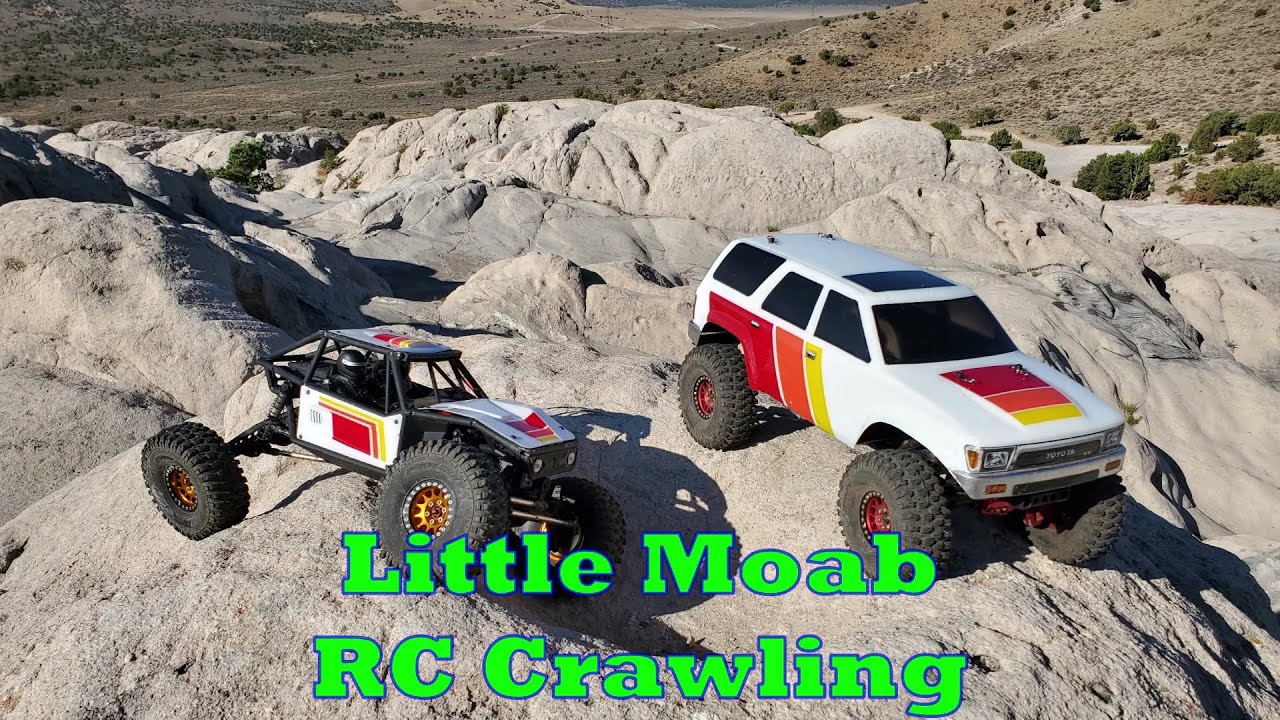 Little Moab RC Crawling - Axial Capra and Traxxas Trx4 - YouTube