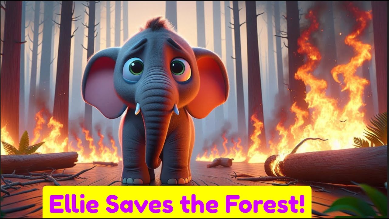 Ellie the Elephant Saves the Forest! | Kids Moral Stories in English ...