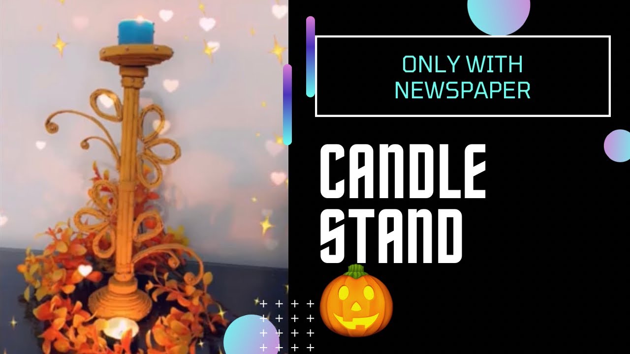 Beautiful candle stand DIY 🕯 - YouTube