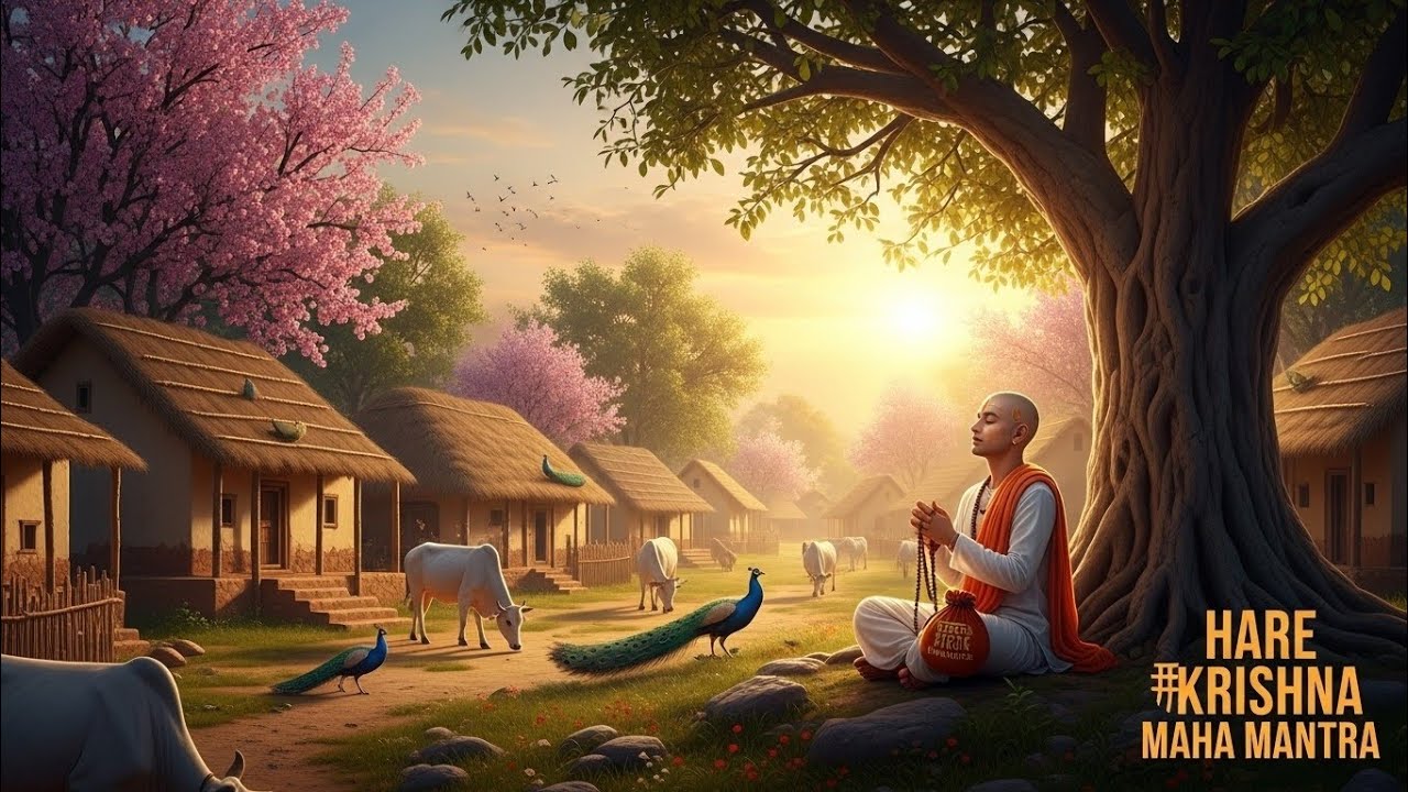 Maha Mantra Meditation – Spiritual Morning in Ancient Vrindavan - YouTube