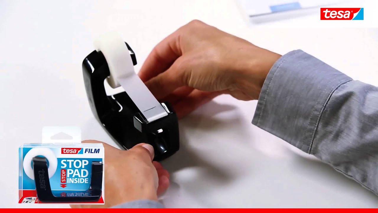 tesa Easy Cut® Stolní odvíječ Frame 53830 - YouTube