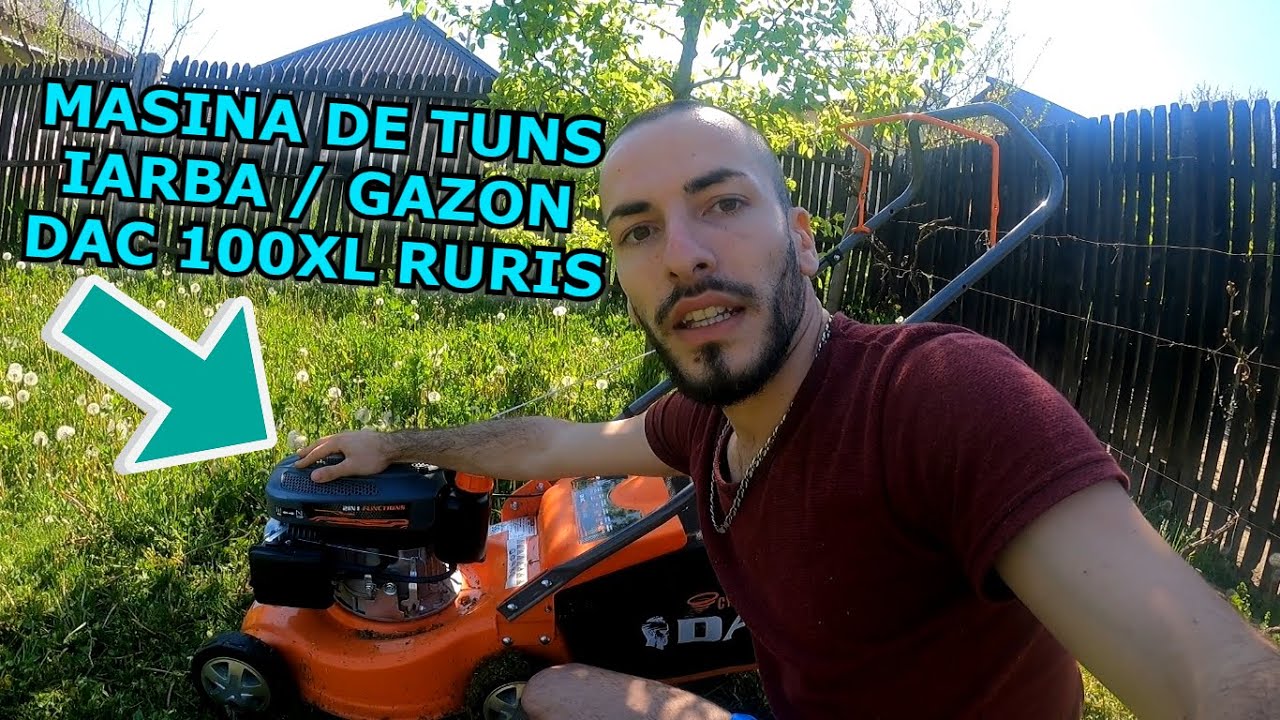 Masina de tuns Iarba/Gazon - DAC 100XL RURIS | REVIEW+TEST - YouTube
