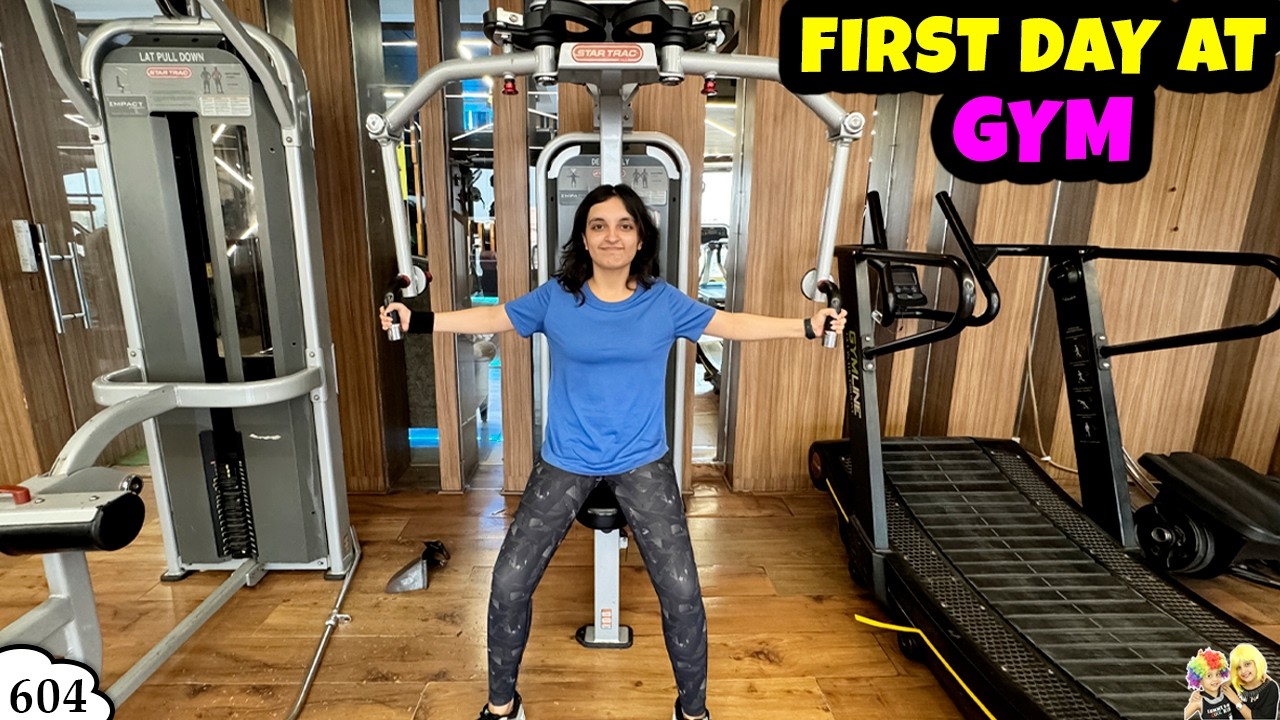 FIRST DAY AT GYM | Aayu and Pihu Show - YouTube