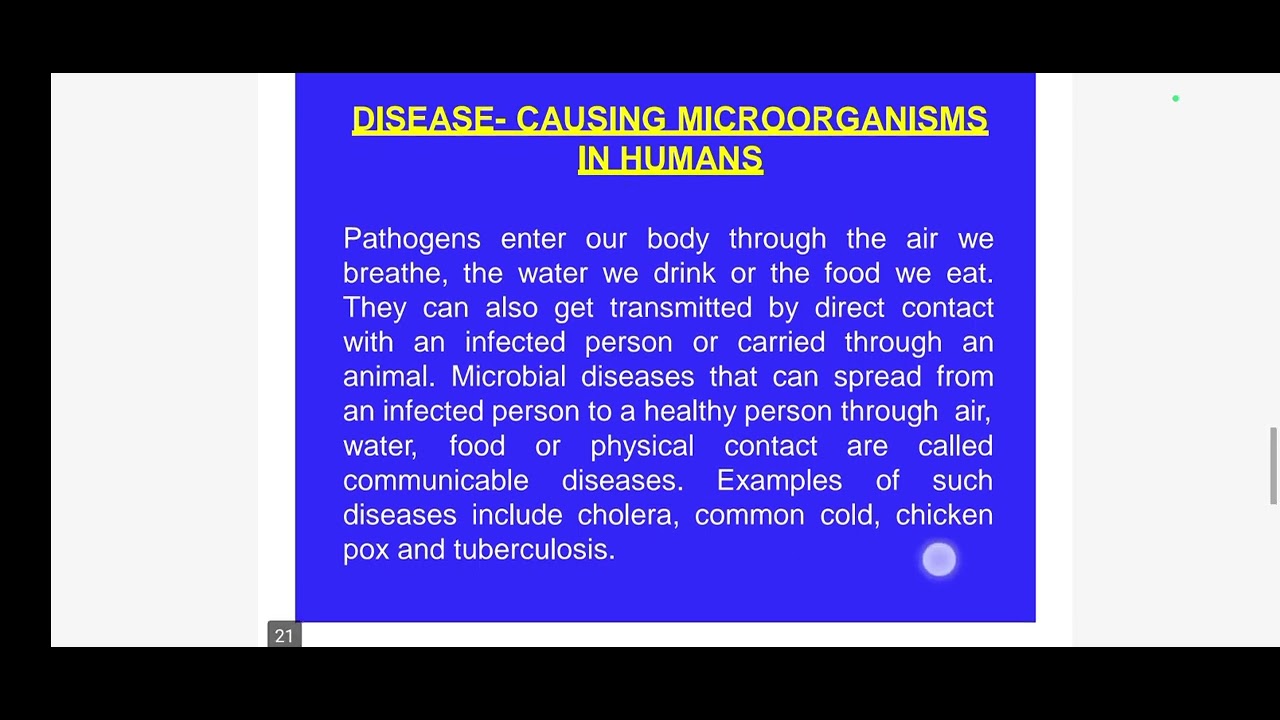 Science || Disease causing microorganisms || What is pathogens? || Mode ...