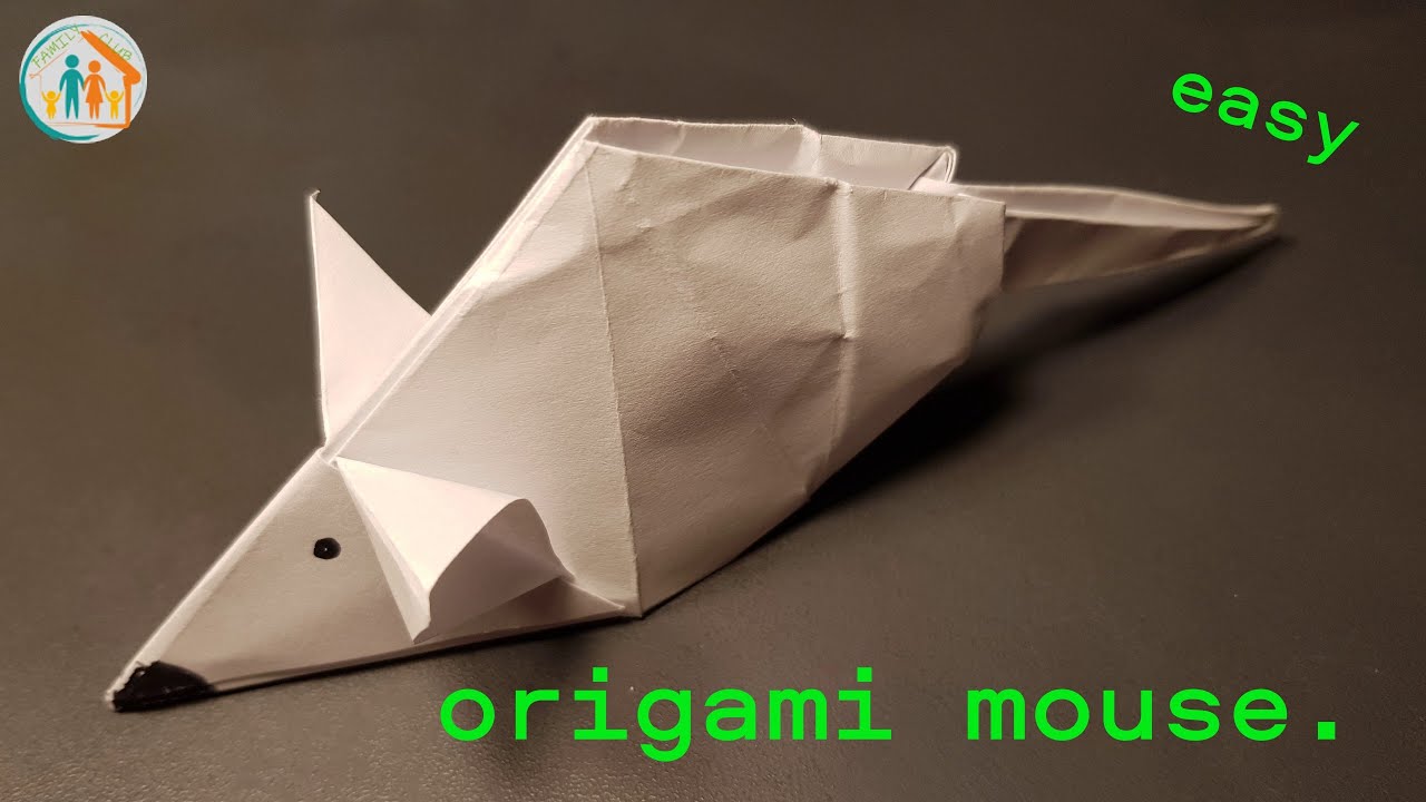How to make an origami mouse - YouTube