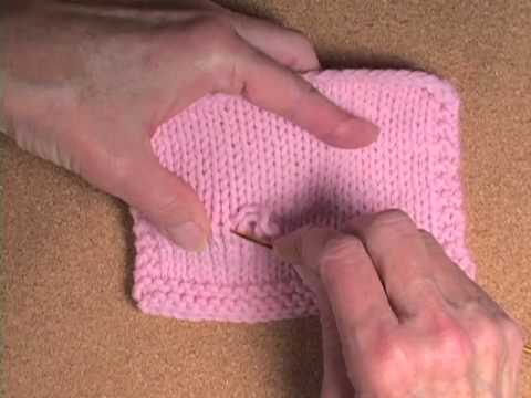 How to Tighten up a Loose Row of Knitting - YouTube