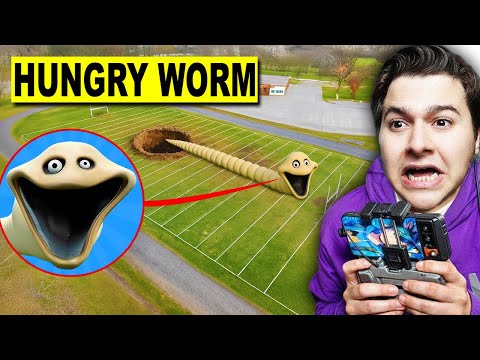 HUNGRY WORM DRONE KAMERALARINA YAKALANDI !! *DEV SOLUCAN* (GERÇEK HAYATTA)