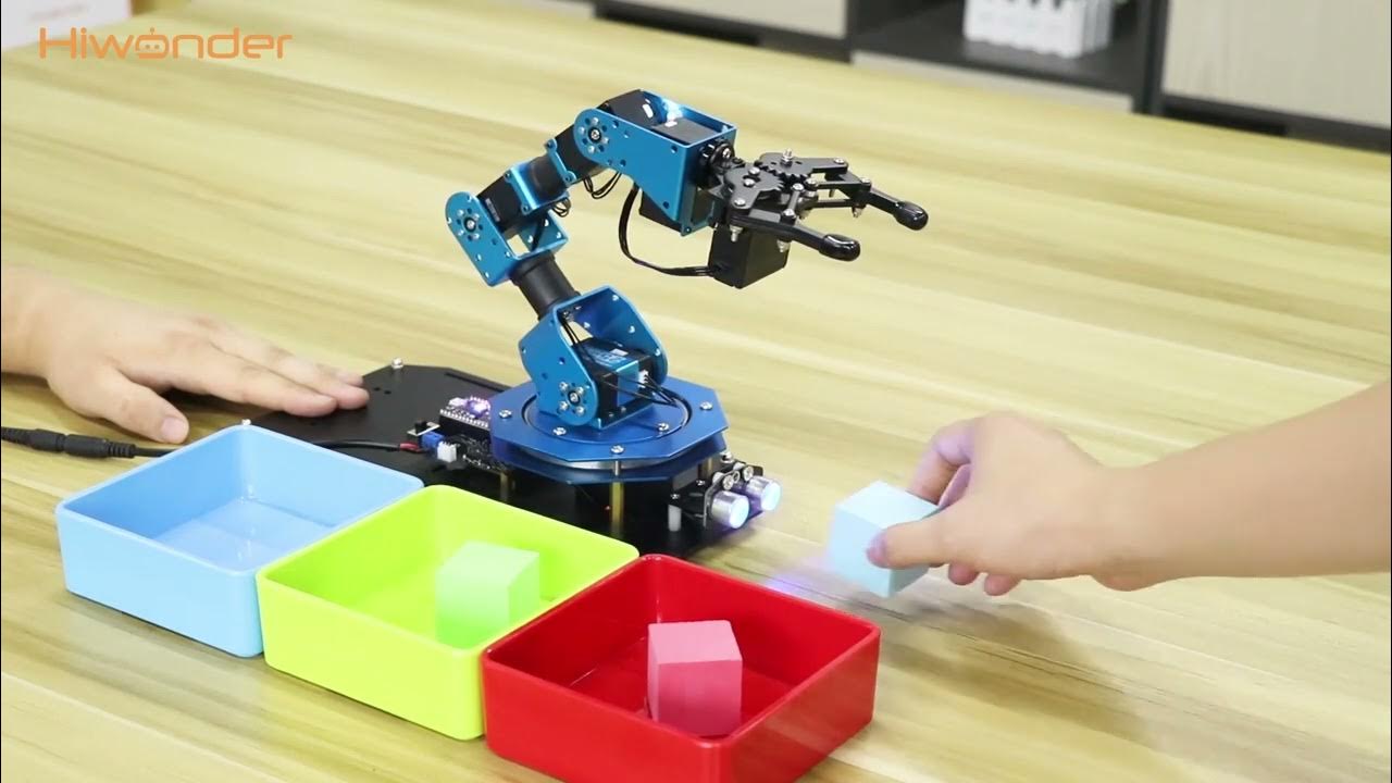 xArm ESP32 Tutorial--Ultrasonic Detection Gripping - YouTube