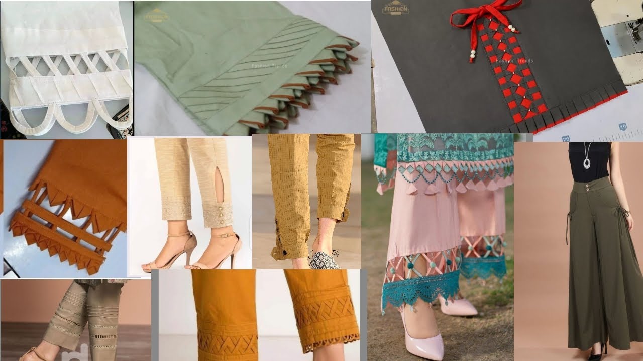 Latest and trendy#Trouser designs for girls |2023| cut work dori pant ...