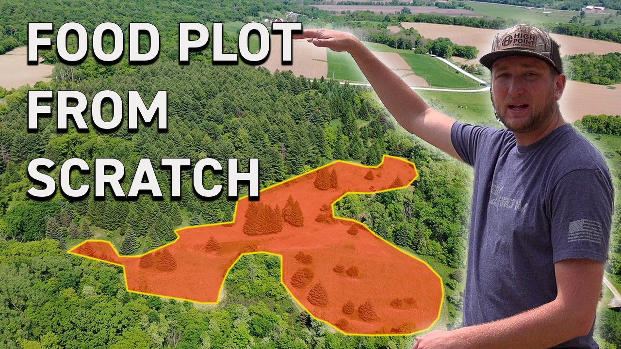Food Plot Construction on 60 Acres! Planting A First Time Food Plot ...