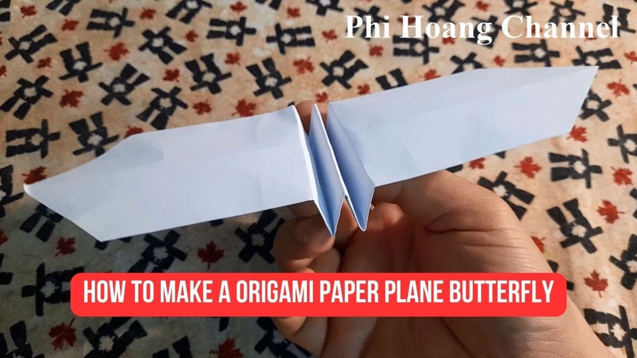 How To Make A Origami Paper Plane Butterfly - DIY Paper Plane - YouTube