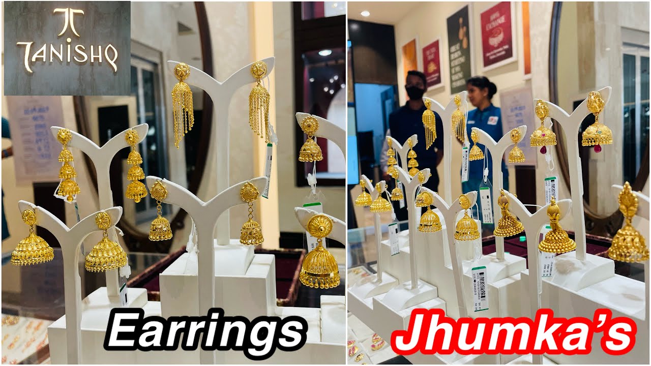 2024 Light weight gold jhumka's from Tanisha | Gold jhumka designs ...