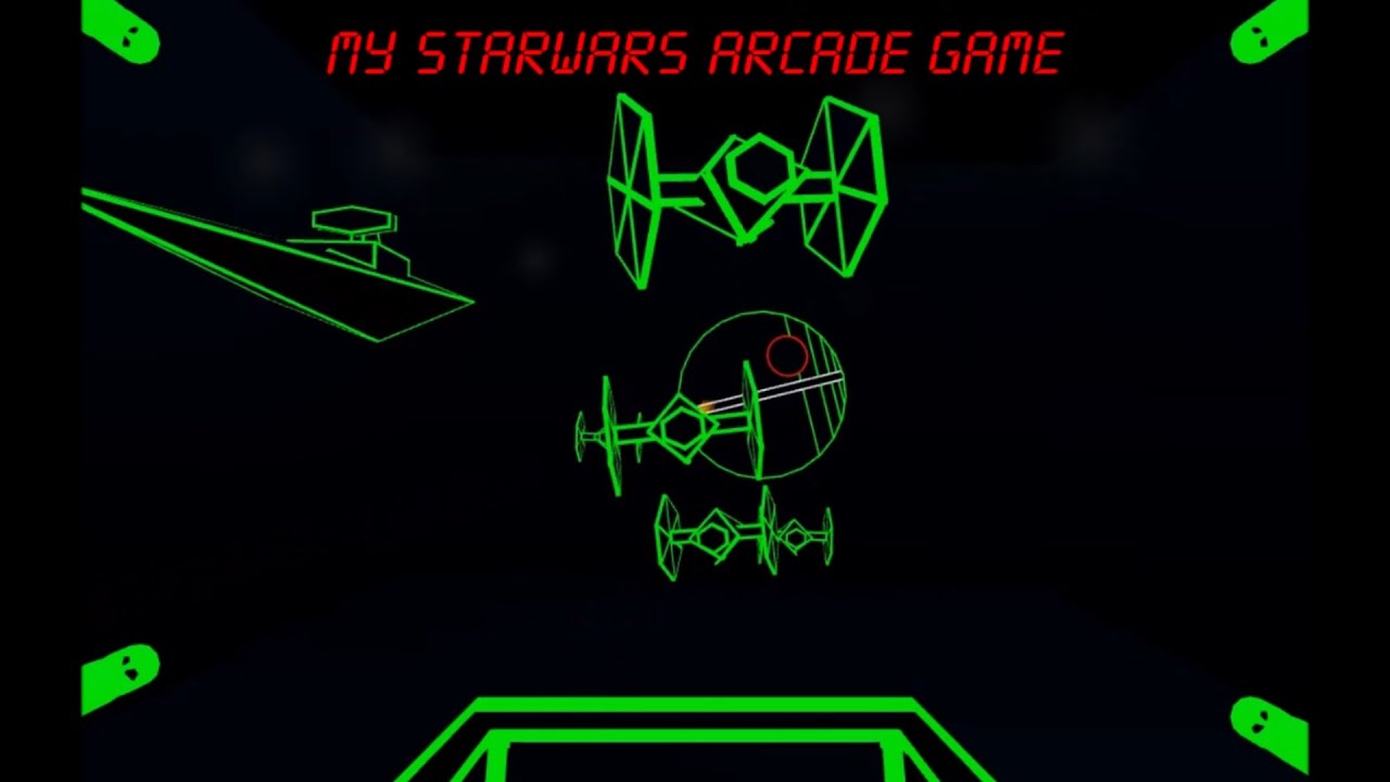 Vector graphics style Star Wars game in SimplePlanes - YouTube