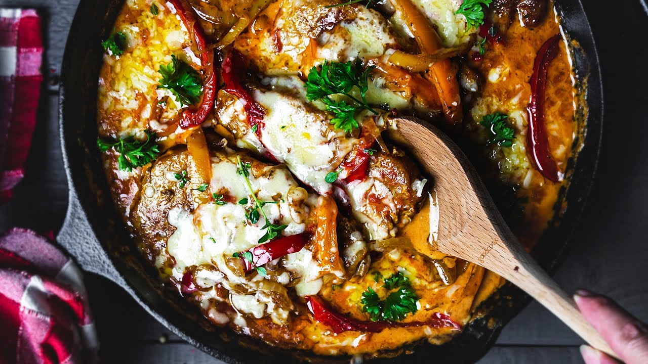 Skillet Gypsy Schnitzel Dinner - YouTube