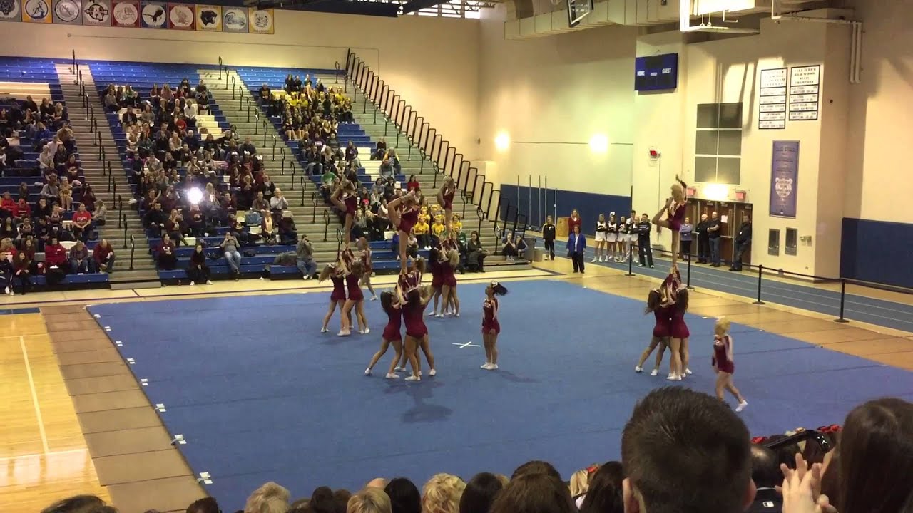 Lockport Varsity Cheer @ Lake Zurich 2016 - YouTube