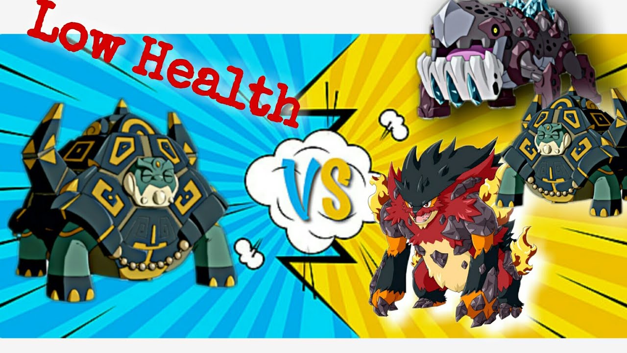 Low Health Mastodon Vs Mastodon with Two Beasts ⚡monster master ...