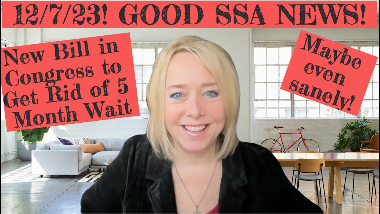 BIG NEWS TODAY - SSD Bill in Congress "We Can't Wait Act" S.3400 - No ...