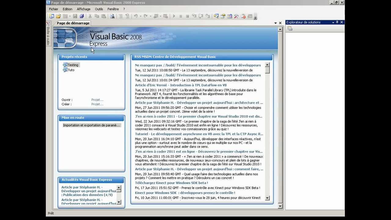 (HD) Tuto créer un logiciel Visual Basic 2008 (HD) - YouTube