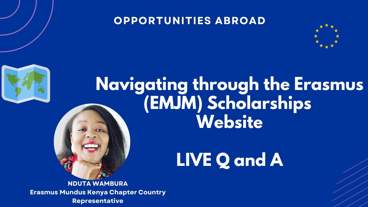 Navigating through the Erasmus (EMJM) Scholarships Website - YouTube