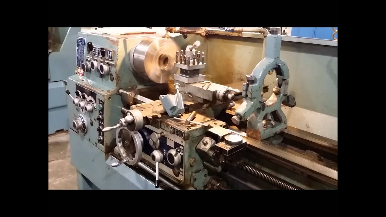 1985 Supermax LG 16x43 Engine Lathe - YouTube