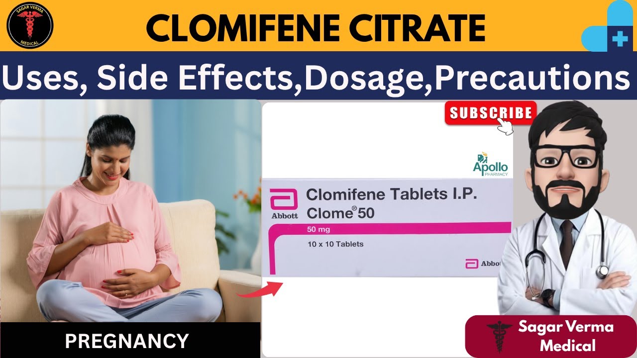Clomid 50mg Tablets Use.Clomiphene Citrate 50mg टेबलेट कब क्यों और कैसे ...