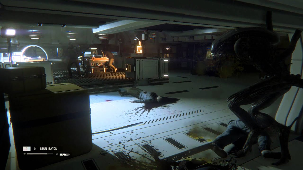 Alien Isolation. Alien Leaping Kill. Rare Alien Attack Animation? - YouTube
